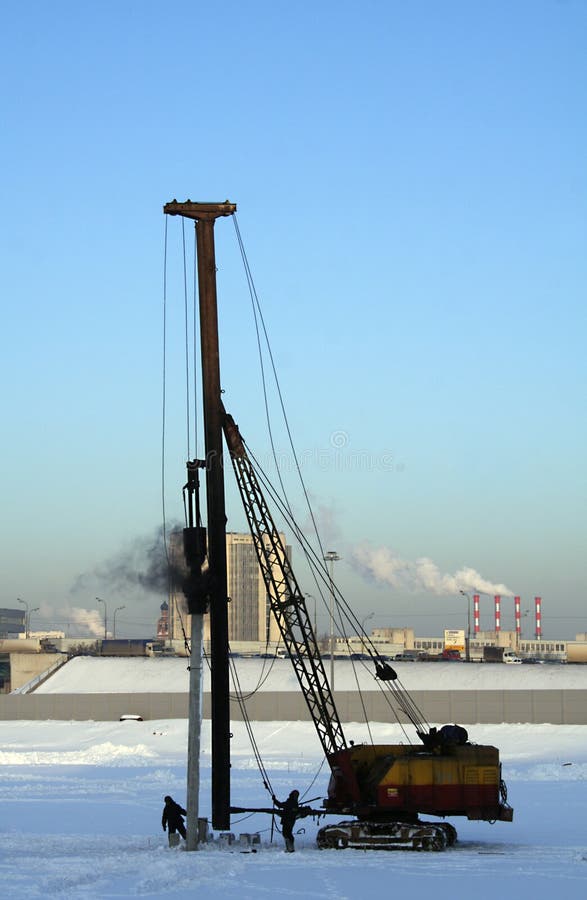 Piledriver stock image. Image of ramming, power, installation - 626805