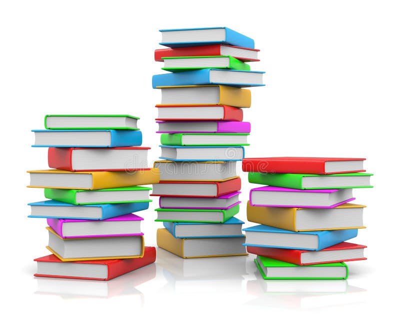 Piles of Books stock illustration. Illustration of group - 40134799