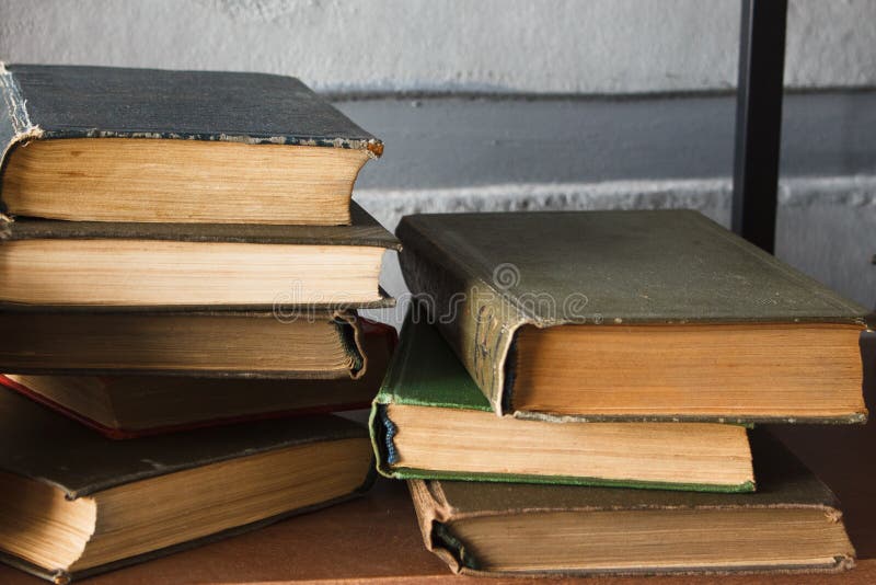 Piles of books stock photo. Image of interior, science - 142682514