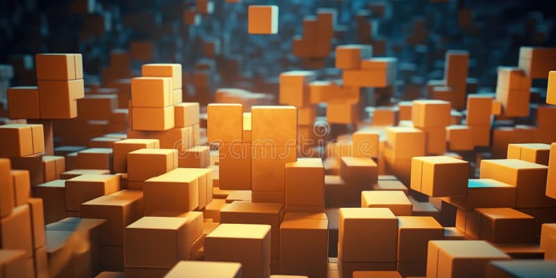 Piles of Boxes Stacked Together, Suitable for Storage Solutions Stock ...