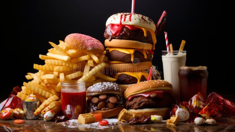 Burgers Fries And Other Fast Food Favorites Are Transformed Into