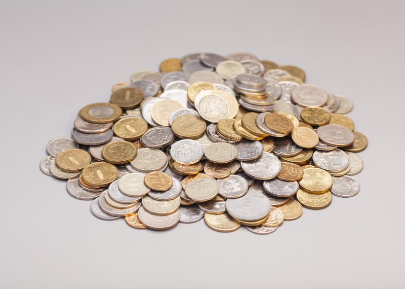 Piles of British Loose Change Editorial Image - Image of five, pound ...
