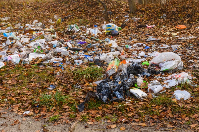 Garbage on the ground stock image. Image of environmental - 158026129