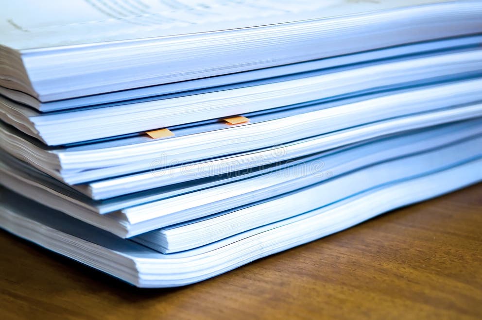 Piles of documents stock photo. Image of information, batches - 5735912