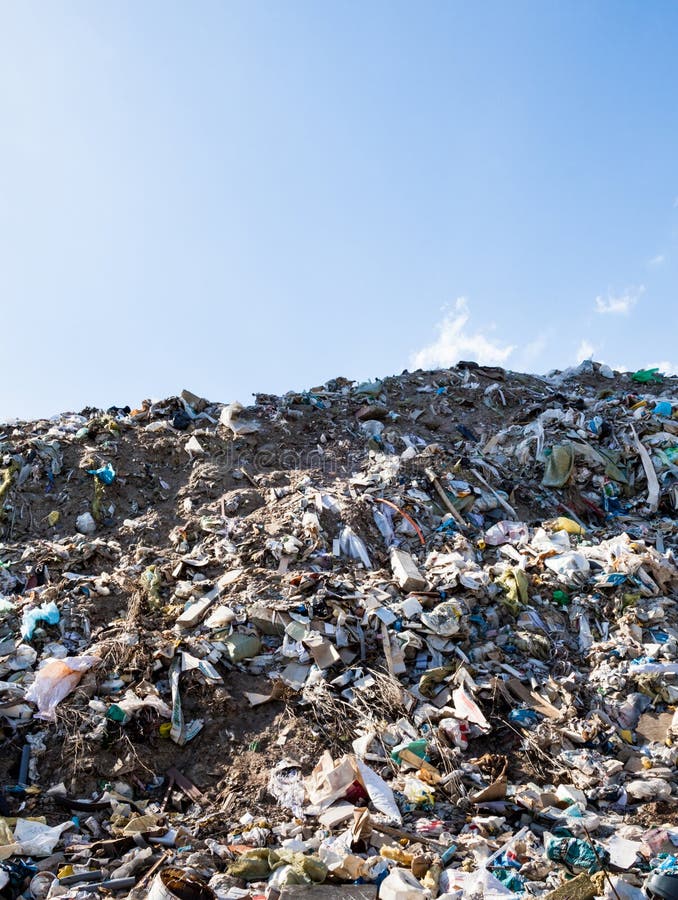 Garbage on the landfill stock image. Image of dirty - 149360829