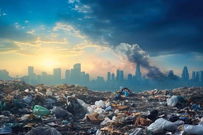 Piles of Garbage Litter the City Center, Creating an Eyesore and Posing ...