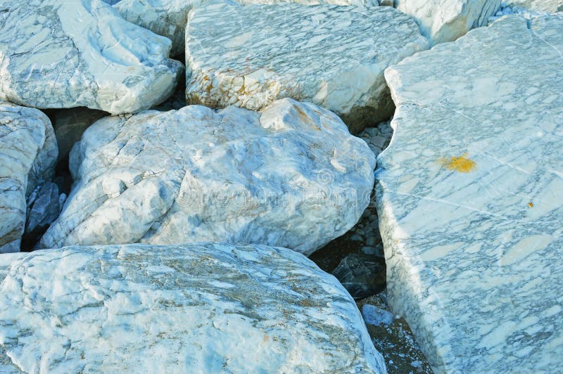 Piles of Large Marble Boulders Stock Image - Image of chaotic, boulder ...