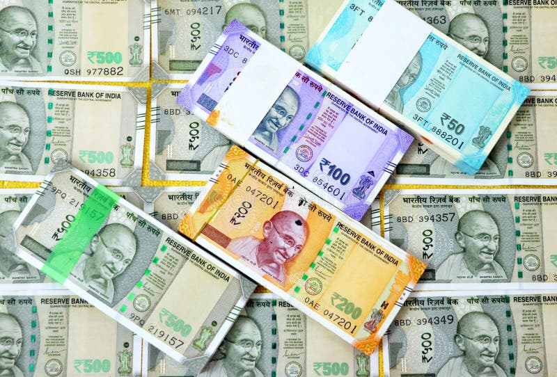 Indian 500 Rupees Bundle Stock Photos - Free & Royalty-Free Stock ...