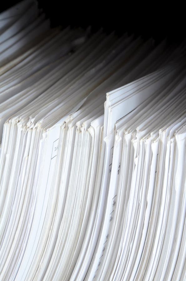 Piles of Old Paper in Closed-up. Stock Image - Image of collection ...