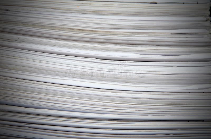 Piles of Old Paper in Closed-up. Stock Photo - Image of office, cutout ...
