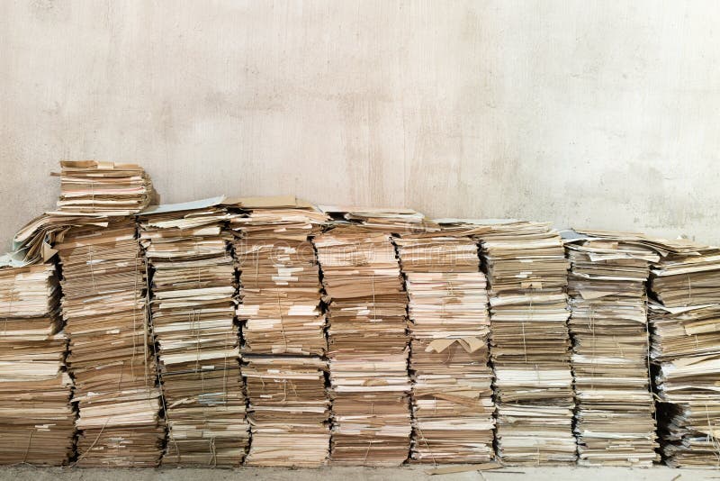 Piles of old papers stock image. Image of documents - 119385525