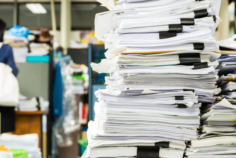 Piles of Old Paper in Closed-up. Stock Image - Image of collection ...