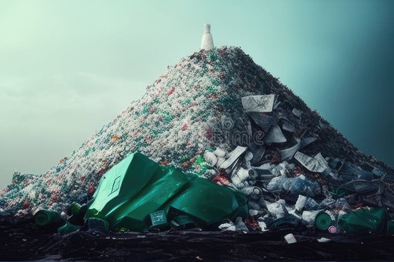 Piles of Plastic Waste Washed Up on Beach, Highlighting the Impact of ...