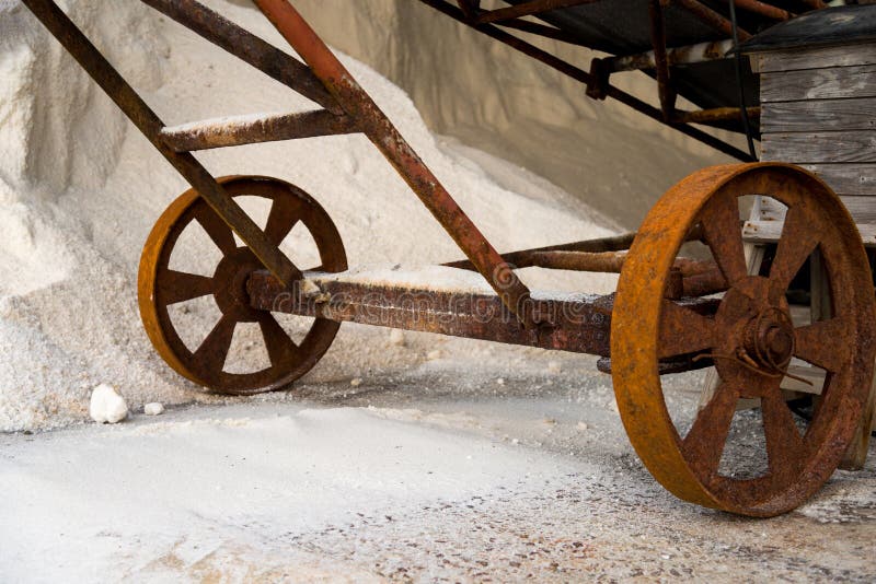 Piles of salt in a storage stock image. Image of mining - 77408405