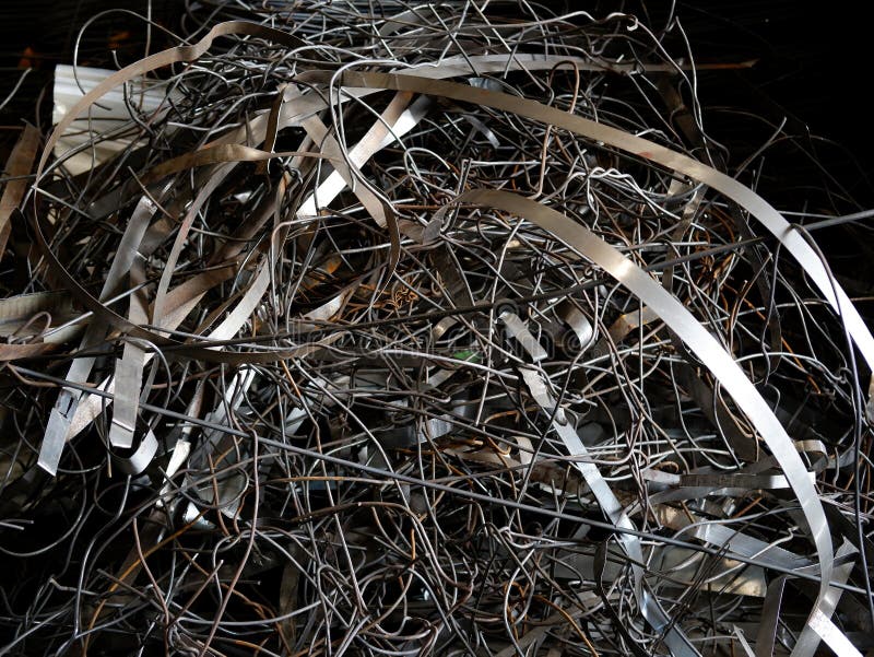 Piles of Scrap Metal, Recycling, Background, Texture. Stock Photo ...