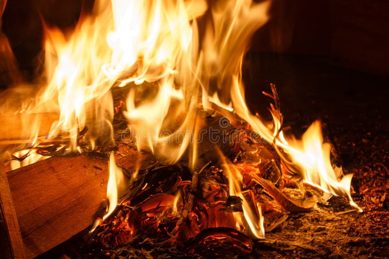 Piles of Scrap Wood on Fire Stock Photo - Image of flare, nature: 77772346