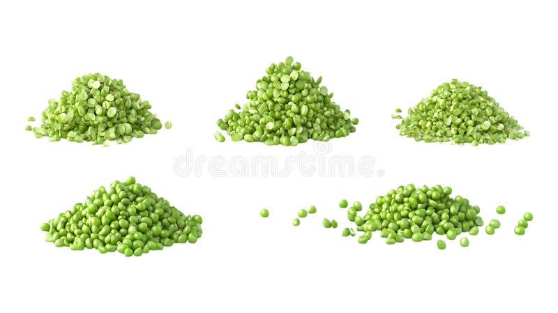 Piles of Split Peas on Transparent Background Stock Illustration ...
