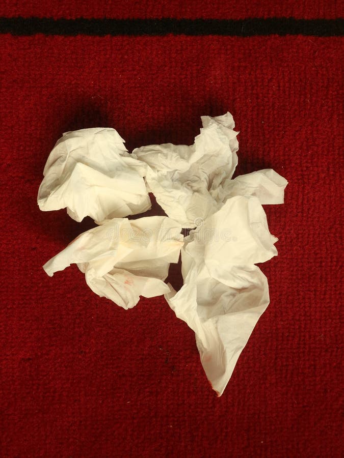 Piles of Used Tissues on the Carpet Stock Image - Image of carpet ...