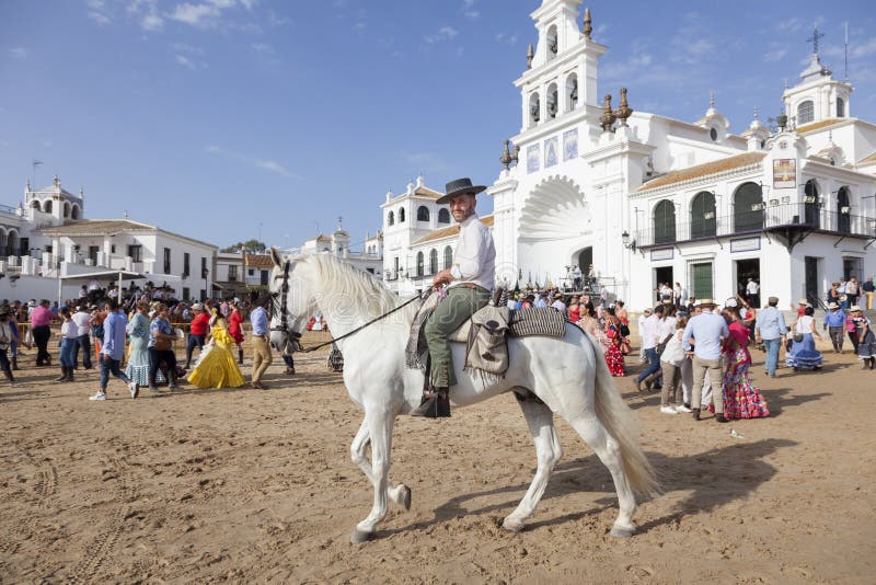 Pilger in EL Rocio, Andalusien, Spanien Redaktionelles Bild - Bild von ...