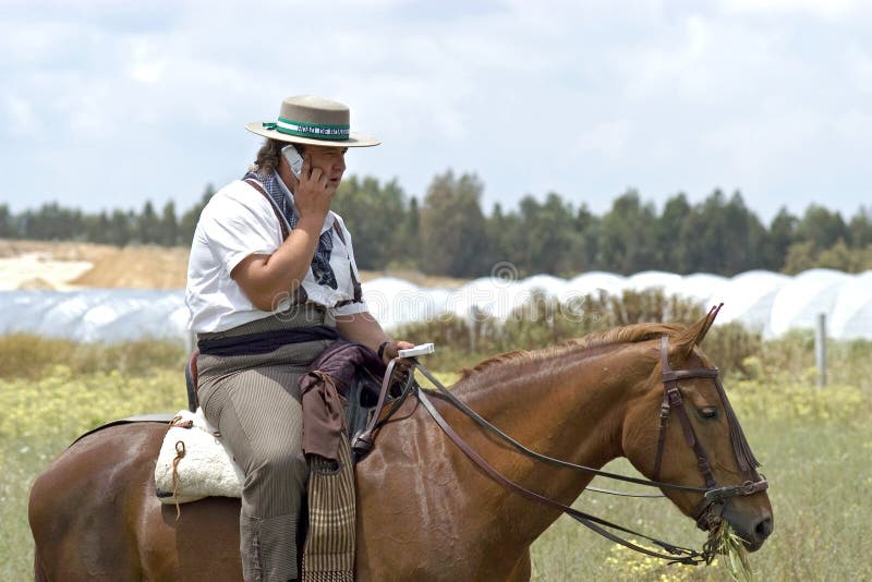 Pilger, Reiter, Auf Seiner Weise Zu EL Rocio Redaktionelles Stockbild ...