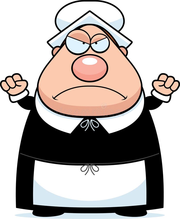 Pilgrim Angry stock vector. Illustration of frown, pilgrim - 15474383