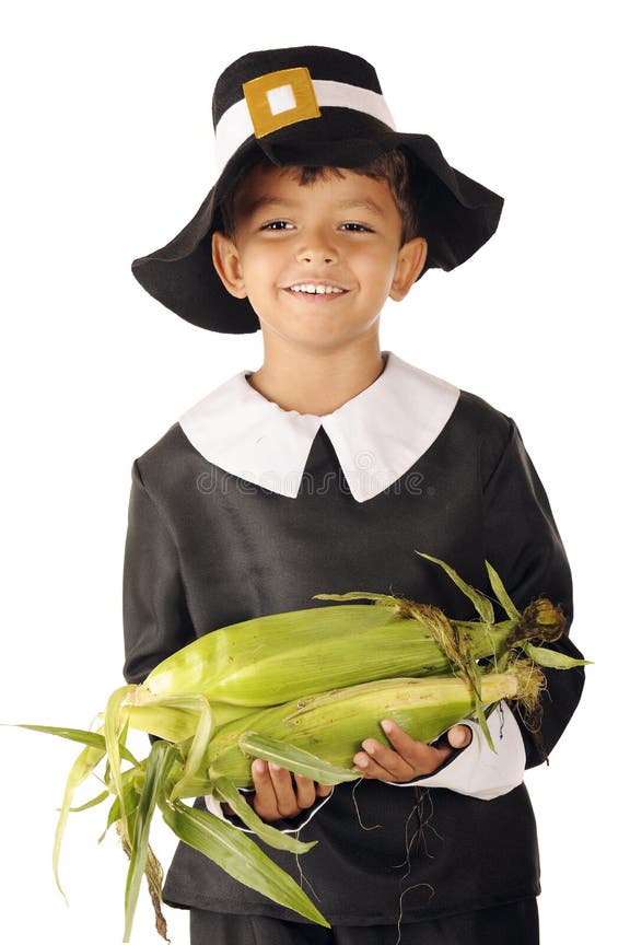 Pilgrim Corn-Holder stock image. Image of black, carrying - 21520077