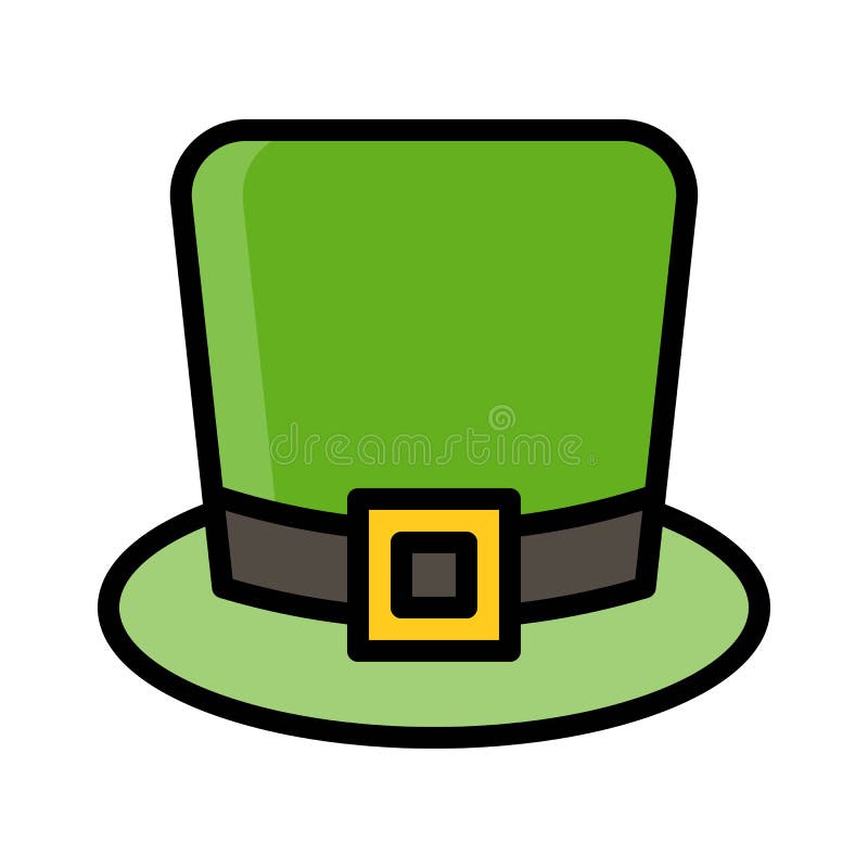Pilgrim Hat Vector, Feast of Saint Patrick Filled Icon Editable Outline ...