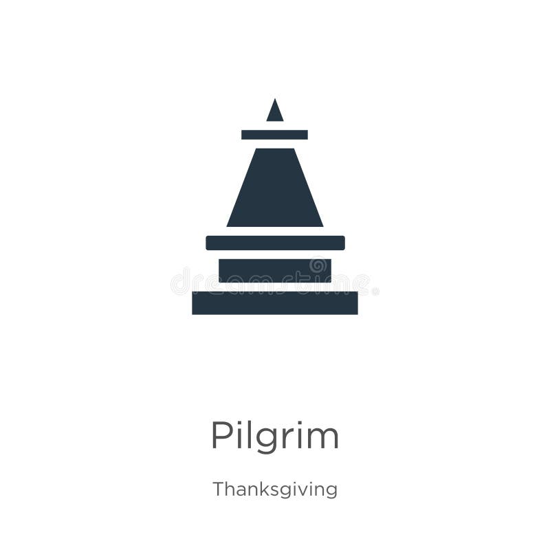 Pilgrim Icon Vector. Trendy Flat Pilgrim Icon from Thanksgiving ...