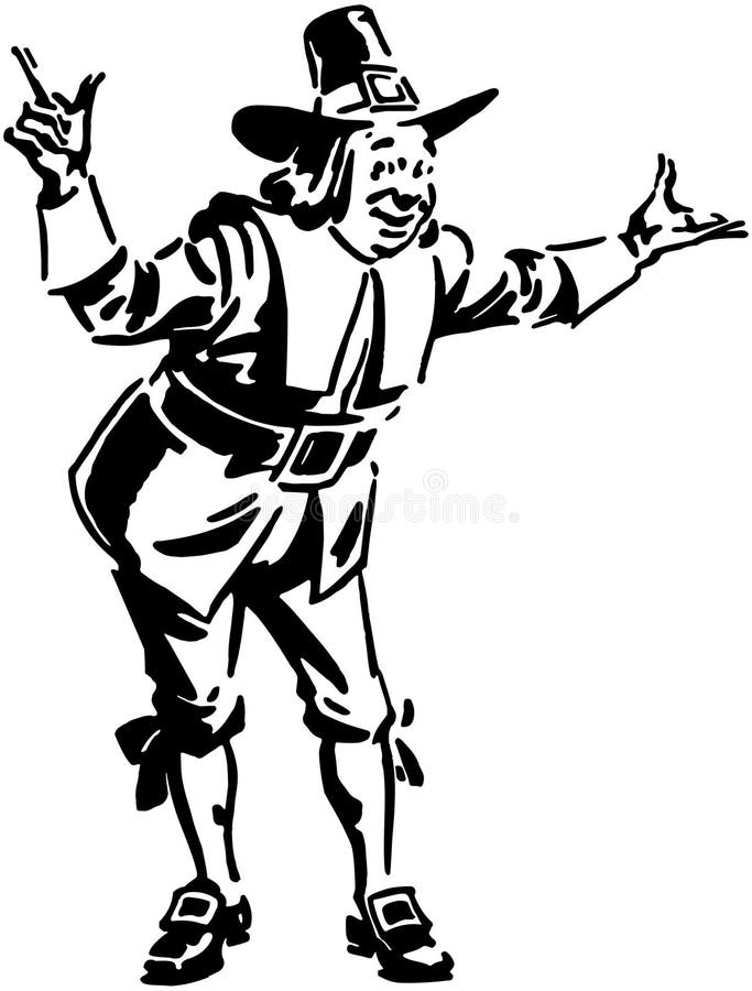 Pilgrims stock vector. Illustration of historical, lady - 42095751