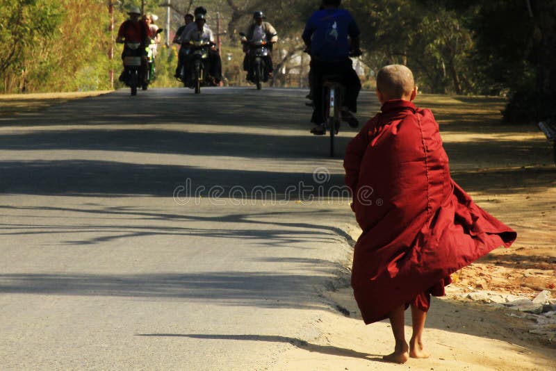 Pilgrimage of Buddhism in Bagan Editorial Stock Image - Image of asian ...