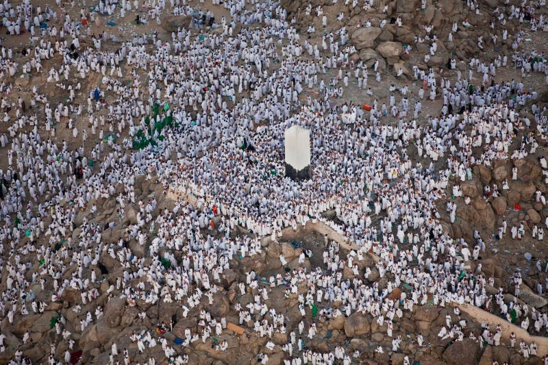 Pilgrims Gather at Mount Rahma (Mercy) in the Arafat Area, Saudi Arabia ... Pilgrims Gather at Mount Rahma (Mercy) in the Arafat Area, Saudi Arabia ...