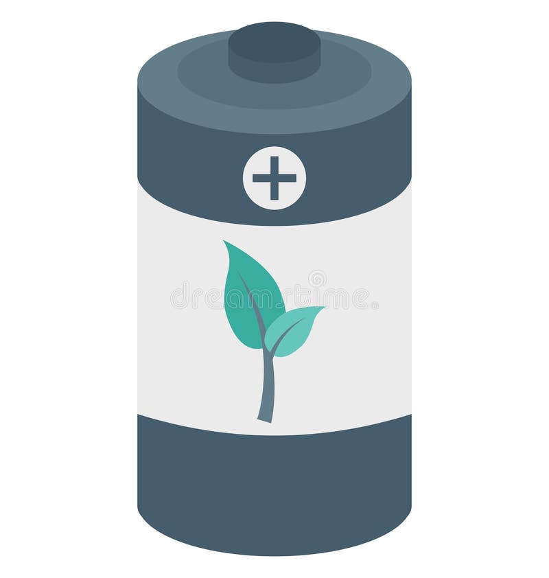 Bateria, ícone Vetorial Isolado Da Célula Da Bateria Que Pode ...