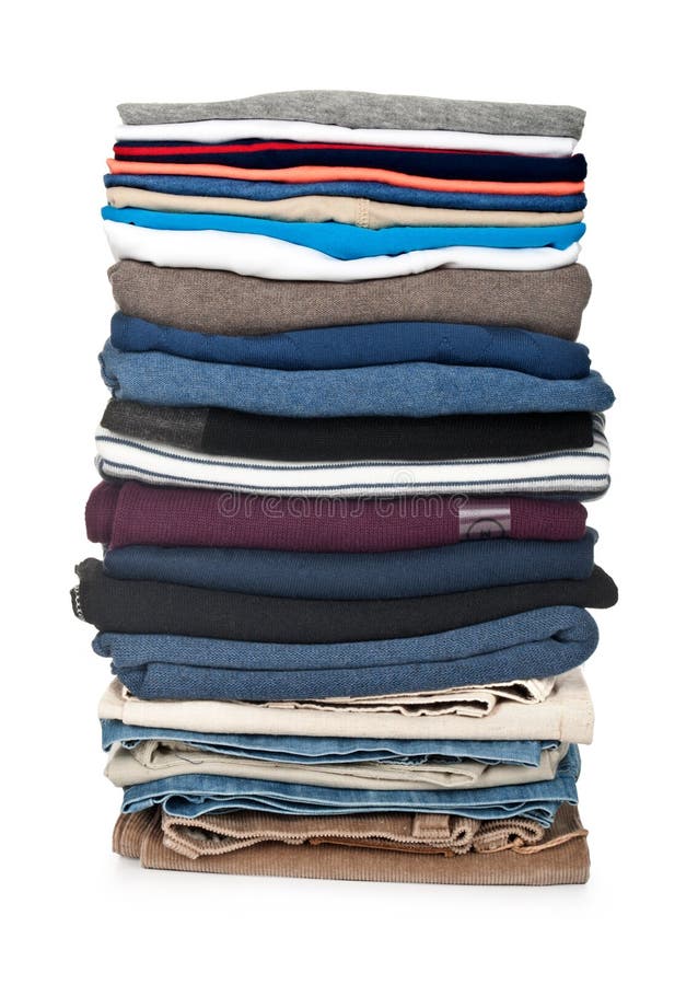 Pilha de roupa imagem de stock. Imagem de ninguém, branco - 10299593