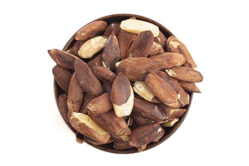 Pili Nuts from the Philippines Isolated on White Background Stock Image ...