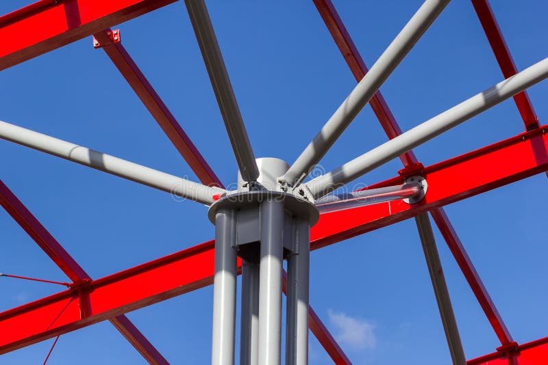 Pilier en acier image stock. Image du ciel, toujours - 57293251