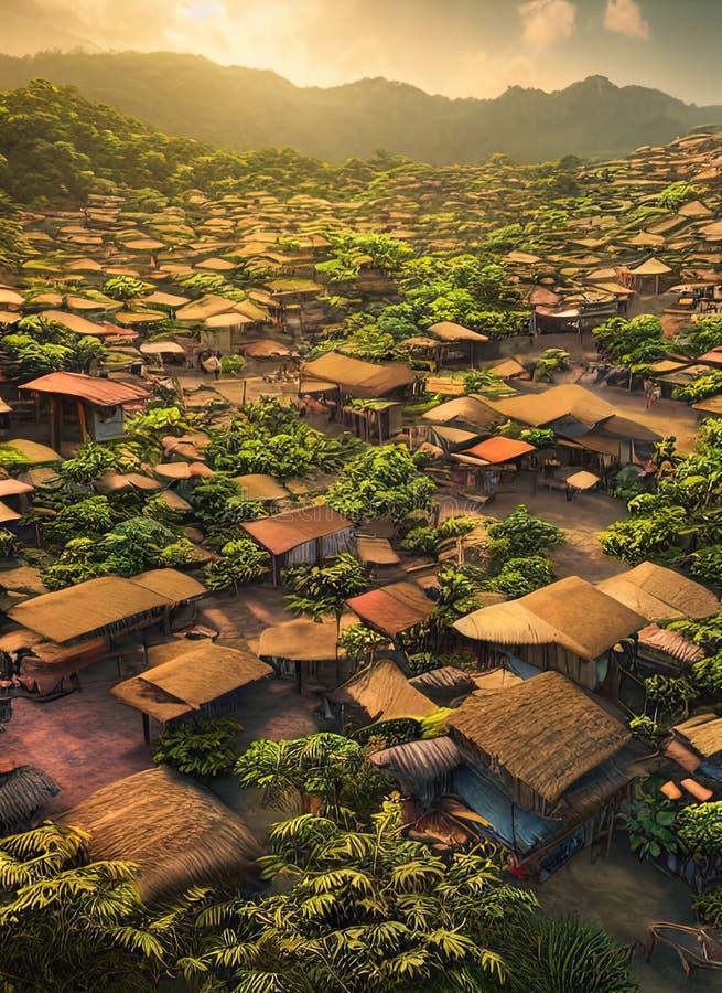 Pililla, Rizal, Philippines. Generative AI. Stock Image - Image of ...