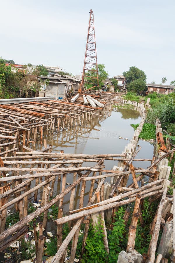 Piling rig stock photo. Image of energy, high, canal - 229142690
