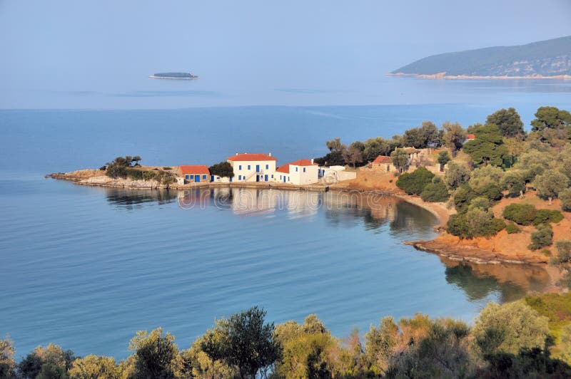 Pilio, Griechenland, Traditionelles Haus Stockfoto - Bild von ...