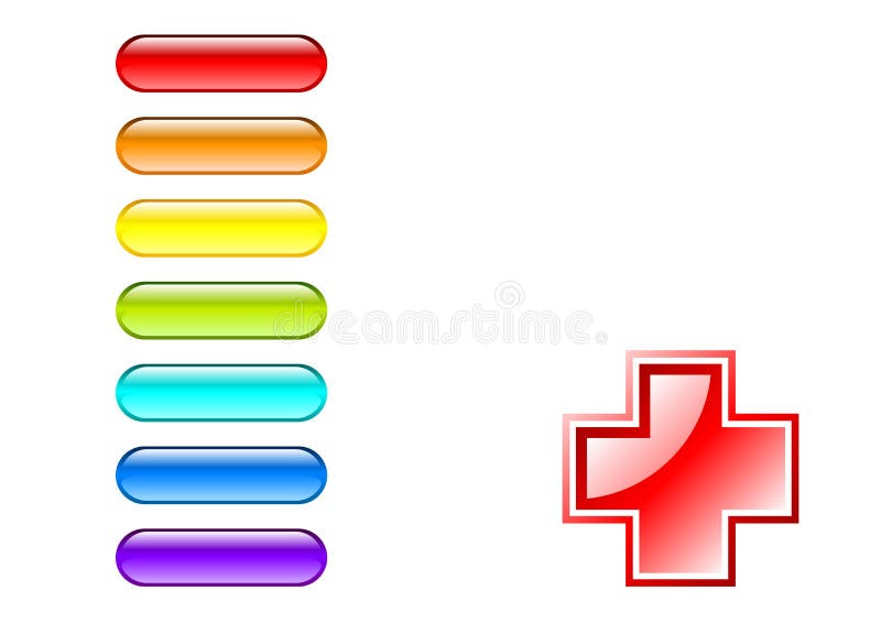 Pill web button stock illustration. Illustration of product - 65307