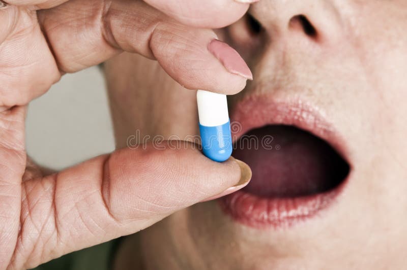 Pill stock image. Image of mouth, healthy, eating, capsule - 20842667