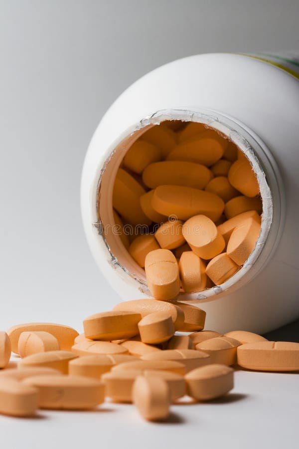 Pill bottle stock photo. Image of pill, vitamin, fallen - 2269846