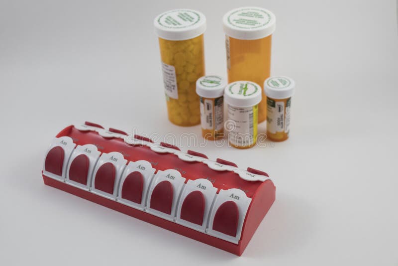 Pill bottles and storage stock image. Image of money - 89237607