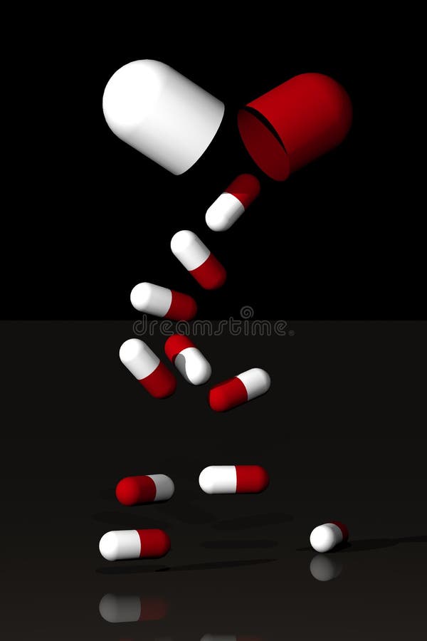 Pill capsules stock illustration. Illustration of health - 45389220