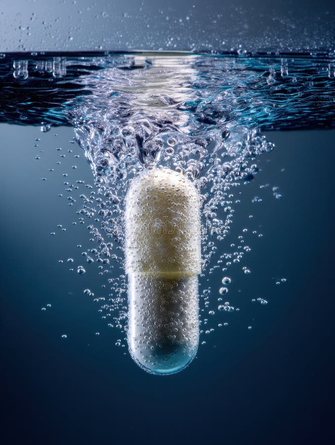 Pill Dissolving in Water Creates Stunning Air Bubble Effect with ...