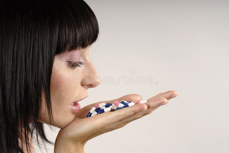 Pill and face stock image. Image of aspirin, dose, medical - 3617855