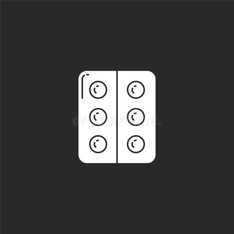 Pill Icon. Filled Pill Icon for Website Design and Mobile, App ...