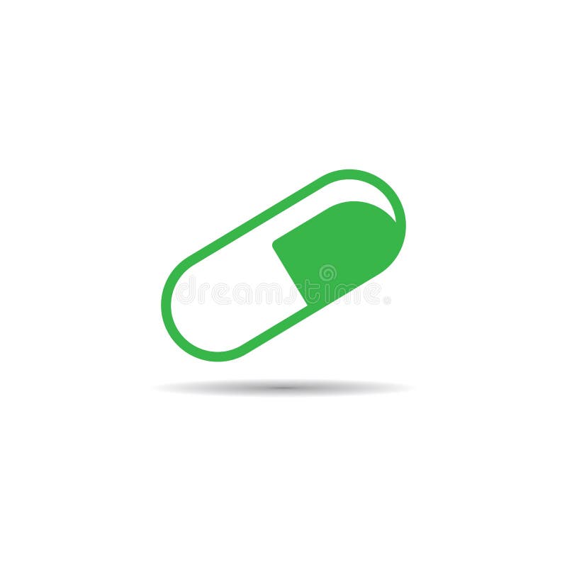 Pill logo vector icon stock vector. Illustration of aspirin - 258589552