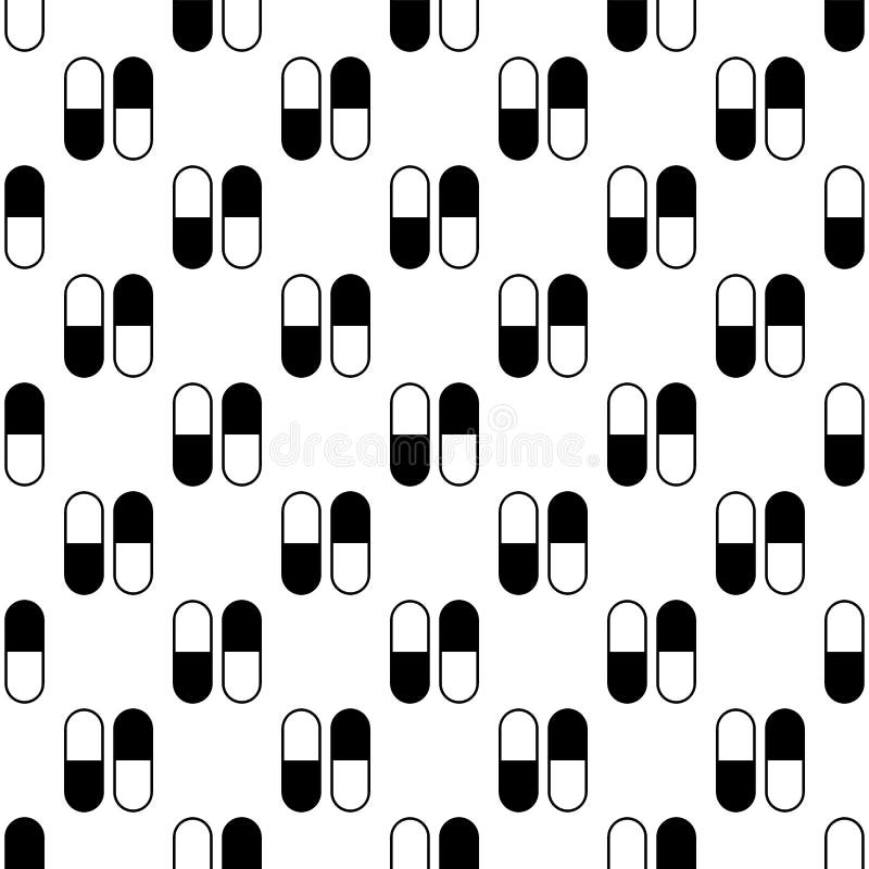 Pill pattern seamless stock vector. Illustration of doctor - 78833169