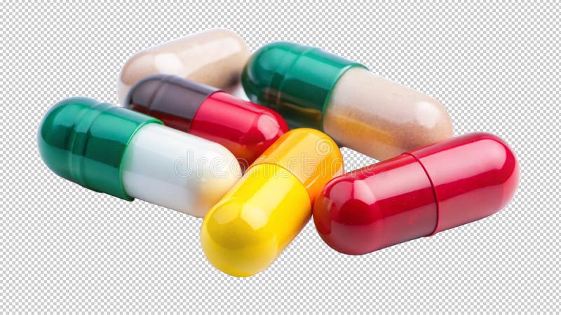 Pill Isolated on Transparent Background Pill Png Ai Generated Stock ...