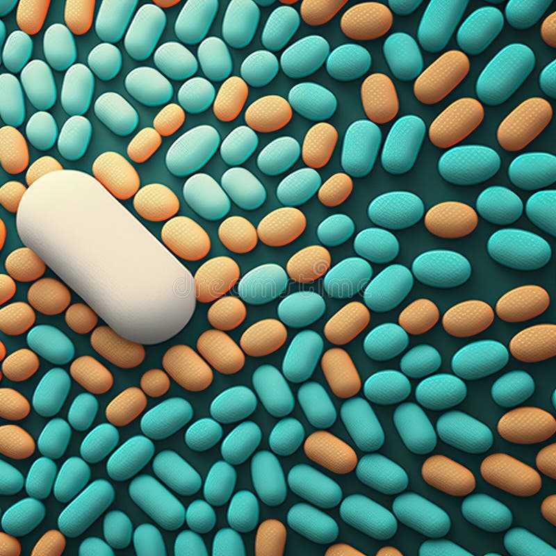 Pill Textured Background (generative AI) Stock Illustration ...
